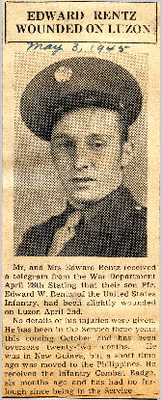 "Edward Rentz Wounded on Luzon 5-3-1945" by Newton Illinois Public Library